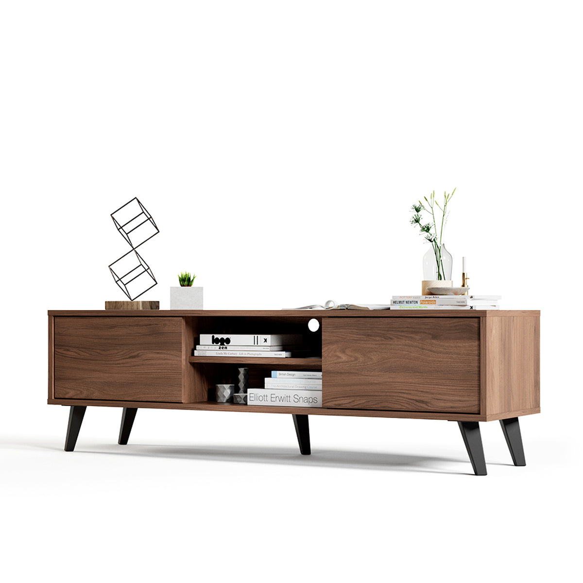 Rack Bajo Atacama Nogal - Rack TV | Medular Diseño